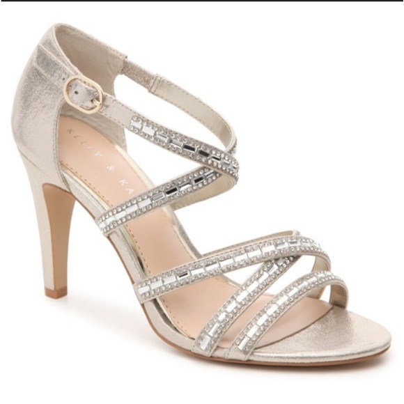 Kelly & Katie | Shoes | Kelly Katie Reekie Gold Metallic Glitter Criss ...